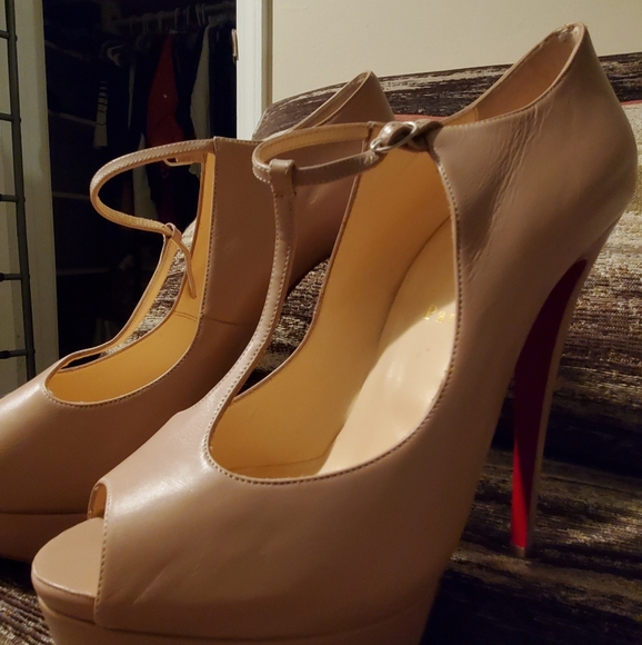 Christian Louboutin | Shoes | Burlina Tstrapped Christian Louboutin ...